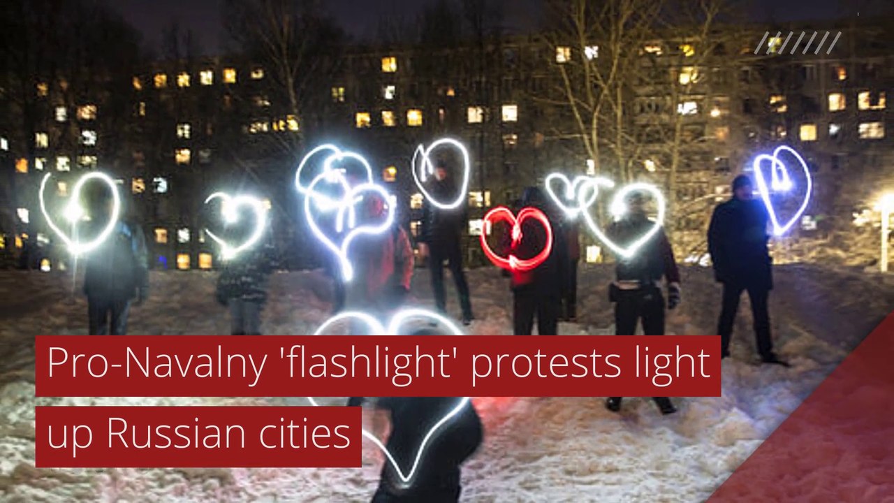 Pro-Navalny 'flashlight' protests light up Russian cities, and other ...