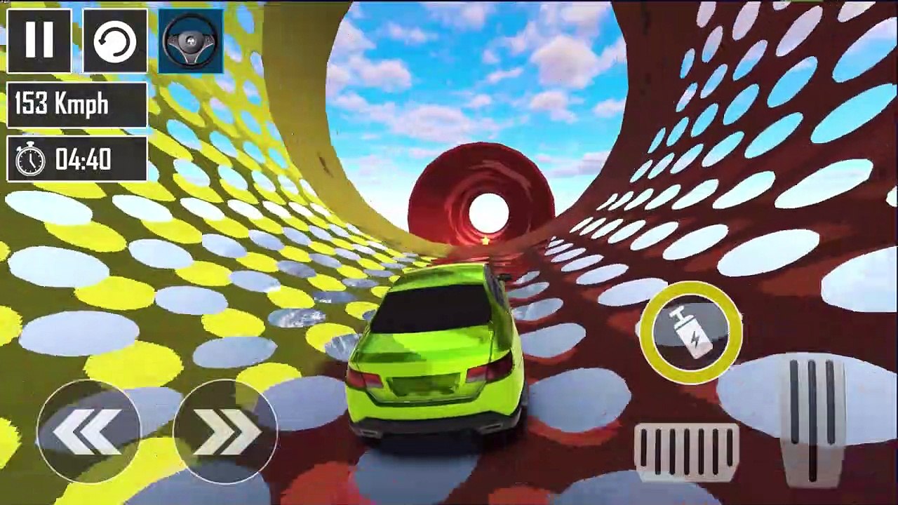 Mega Ramp Car Racing Ramp Stunt Car Games - Impossible Extreme GT Stunt Race - Android GamePlay ...