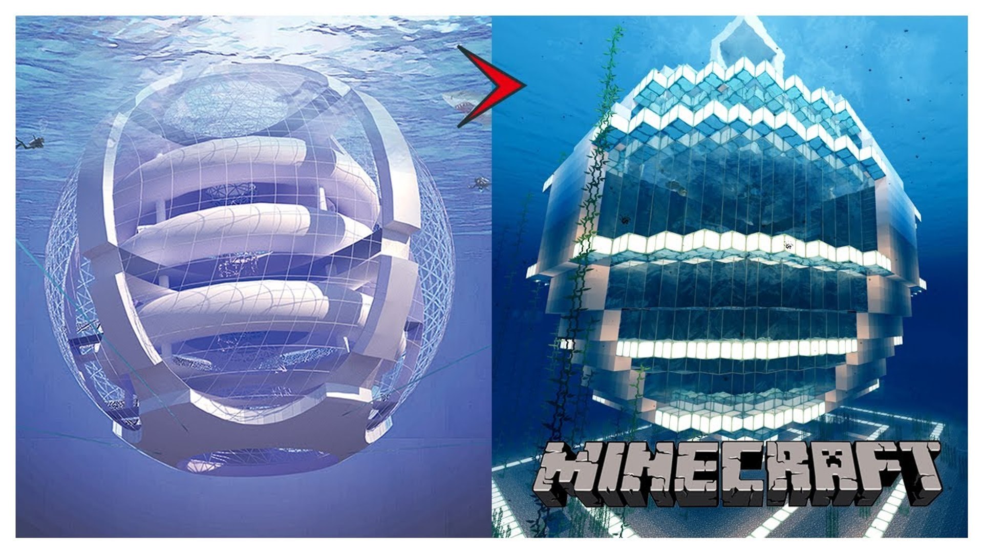 Minecraft Underwater House Minecraft Underwater House