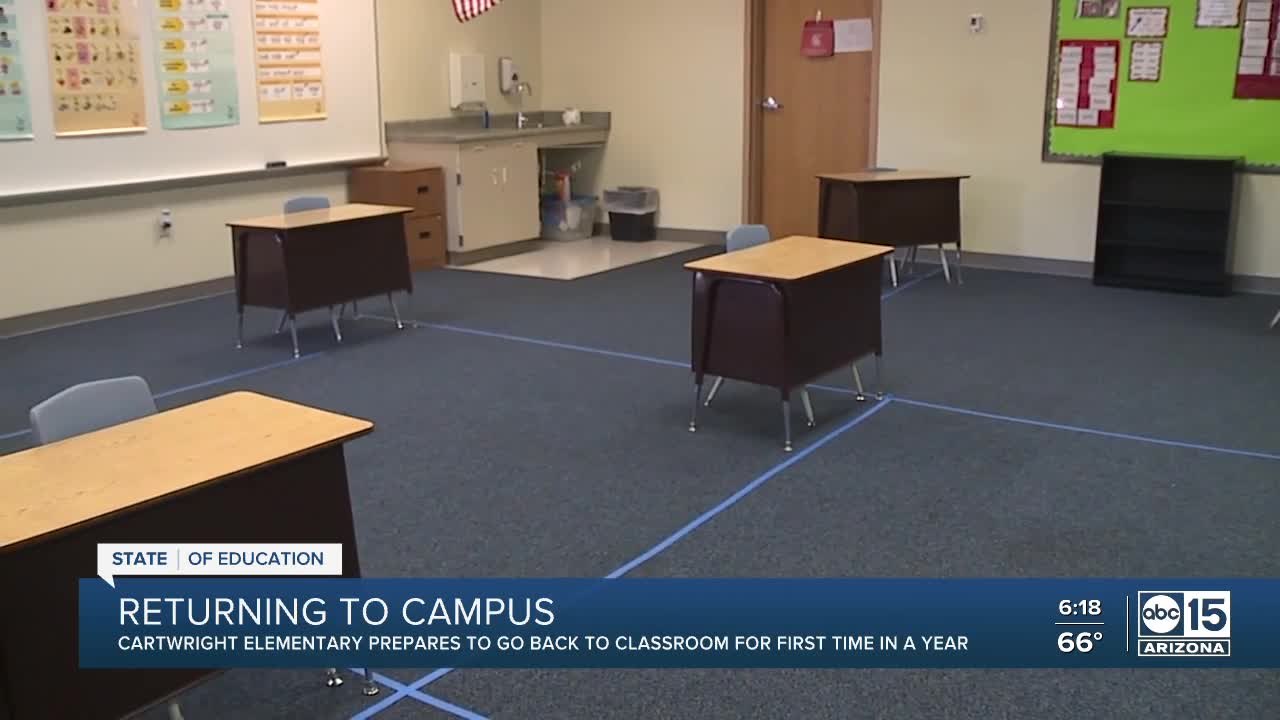 Cartwright Elementary prepares for return of in-person learning - video ...