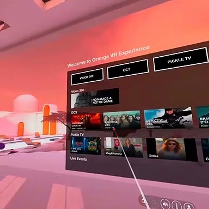 VR_Orange UI - Vidéo Dailymotion