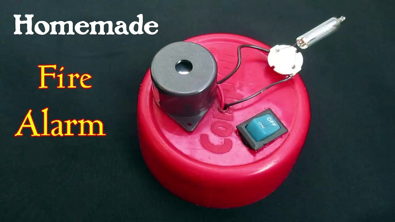 DIY Fire Alarm System | How to Make A Simple Fire Alarm for School ...