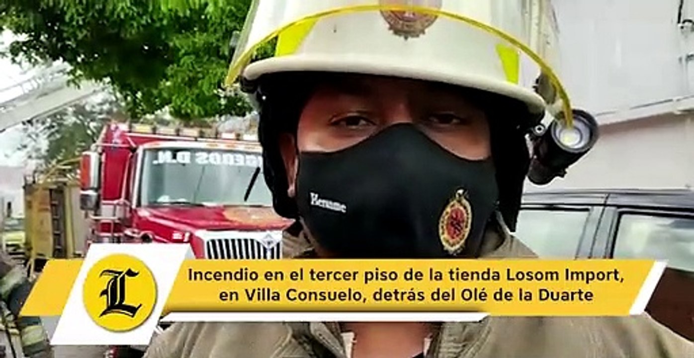 José Luis Frometa Herasme, jefe del cuerpo de Bomberos del Distrito ...