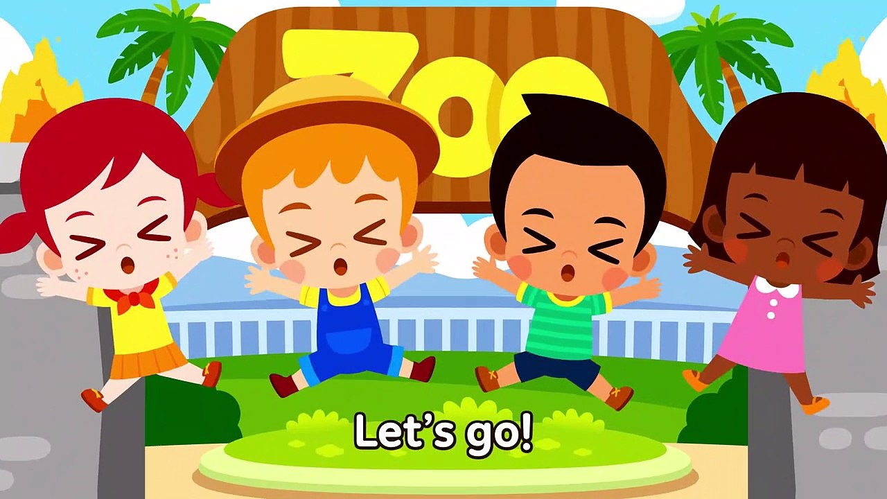 Let’S Go To The Zoo | Animal Song For Kids | Giraffe, Elephant, And ...