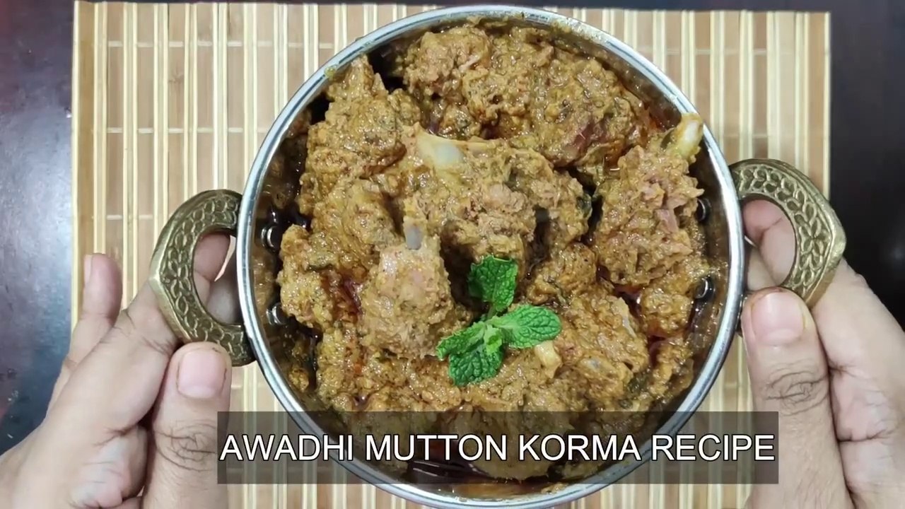 Lucknowi Mutton Korma|Awadhi Mutton Korma |Shahi Mutton Korma - video ...