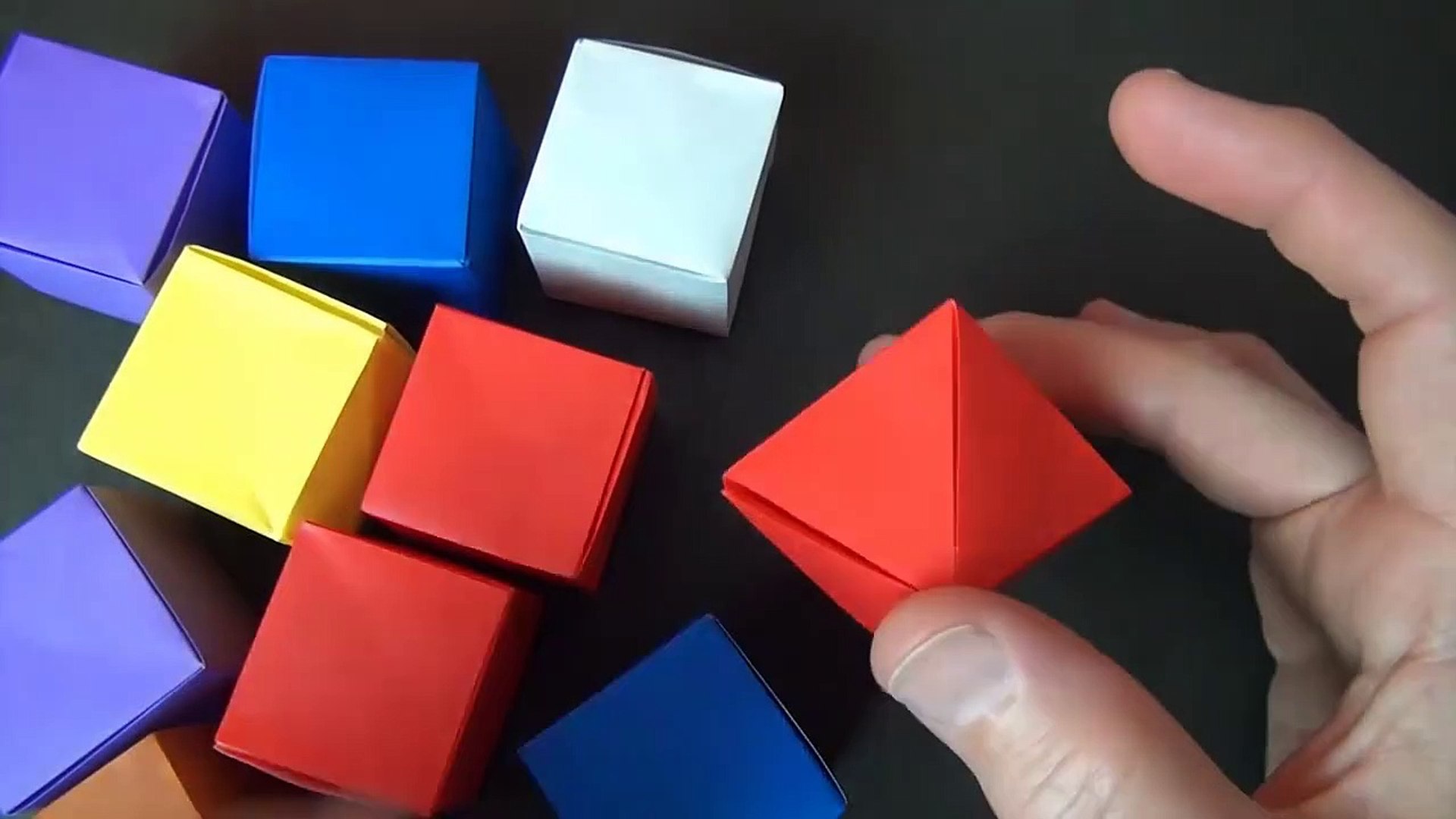 Origami Square Cube New Publication: Origami Cubes With One DOF Rigid