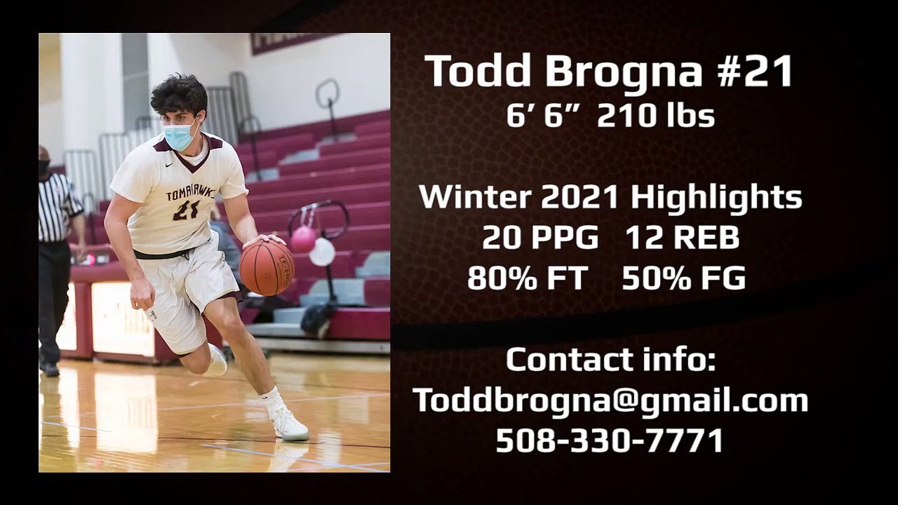 Todd Brogna Winter 2021 Basketball Season Highlights - video Dailymotion