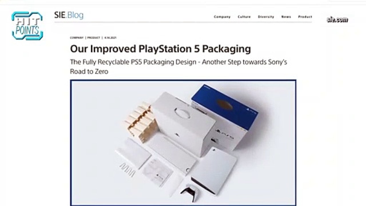 How Sony Redesigned Its PS5 Packaging to Help Save the Planet - video ...