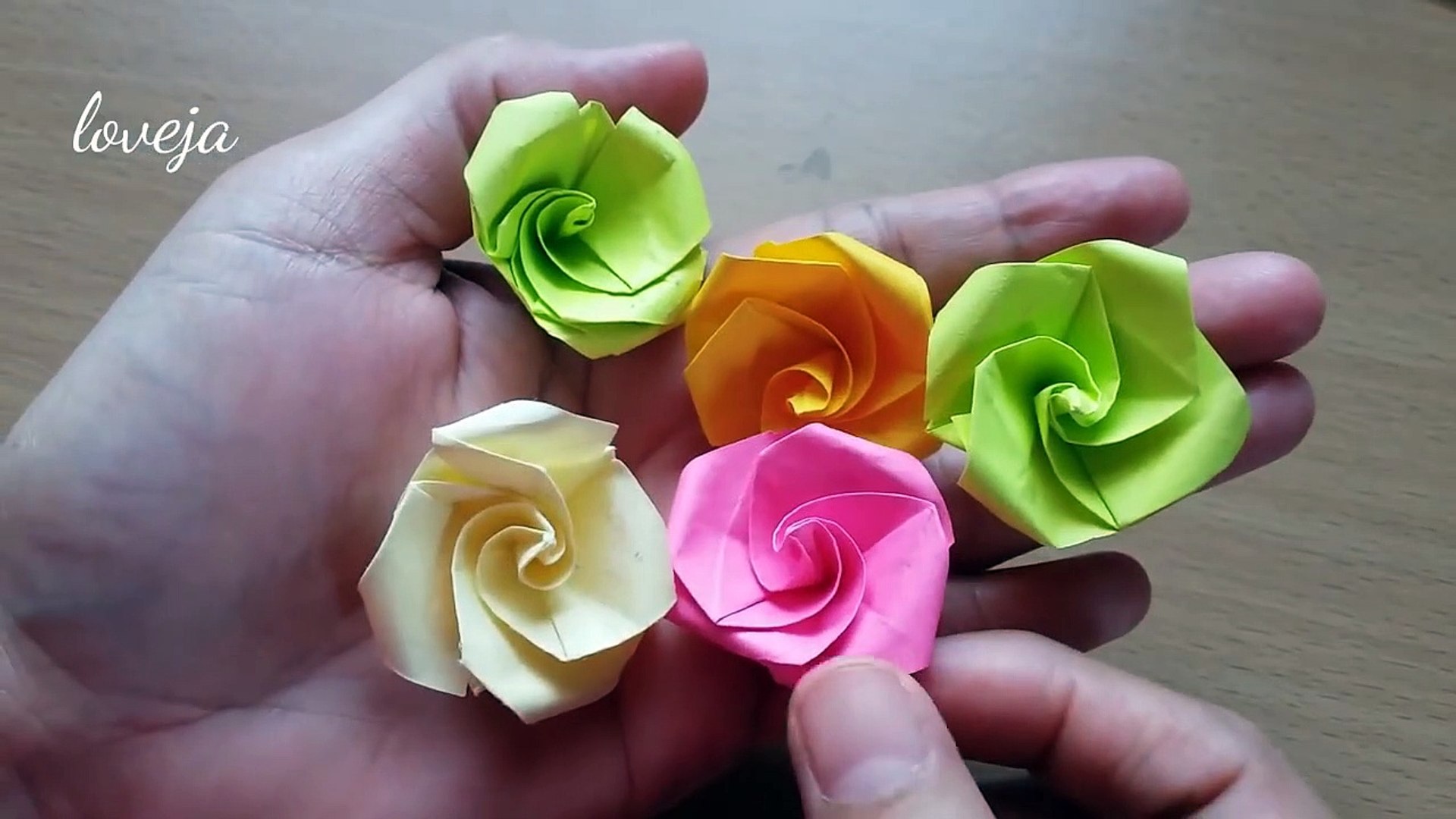 Sticky Note Origami Flower