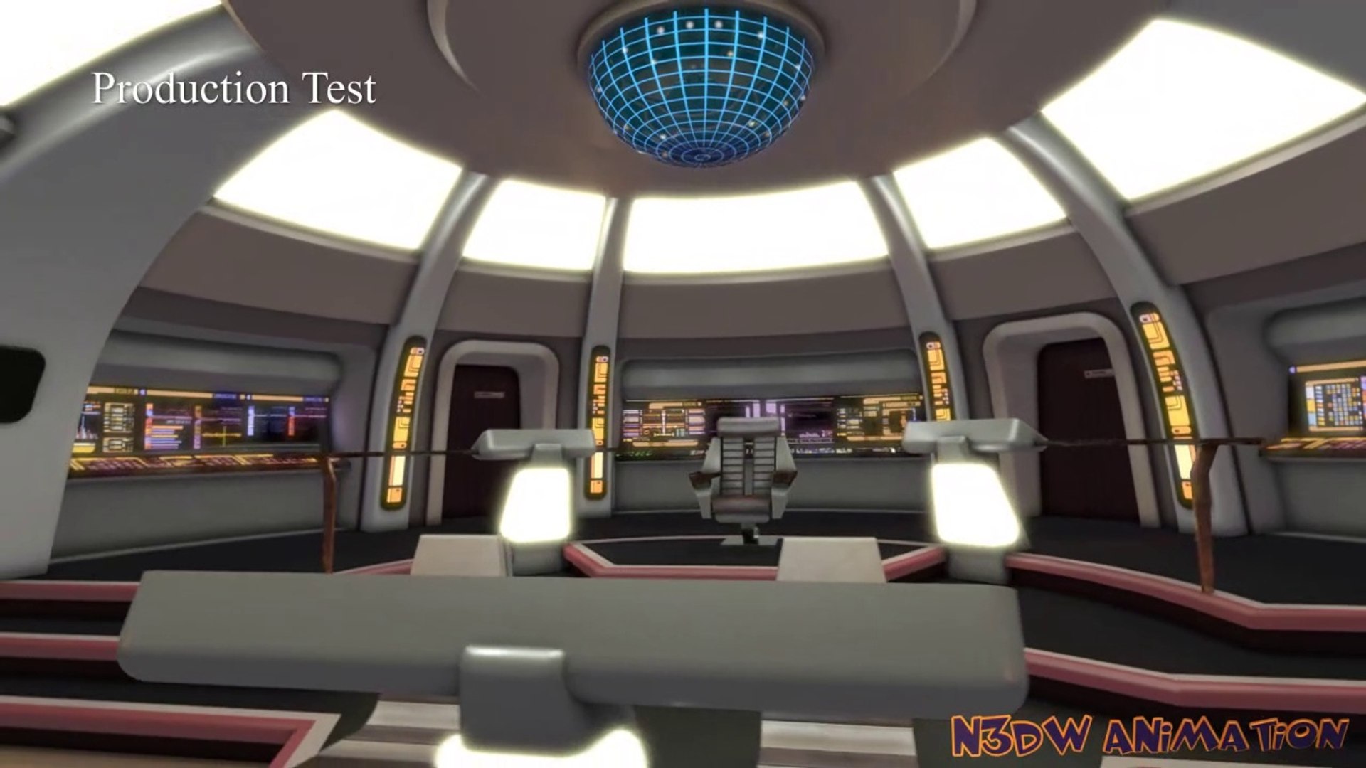 Galaxy Class Starship Bridge