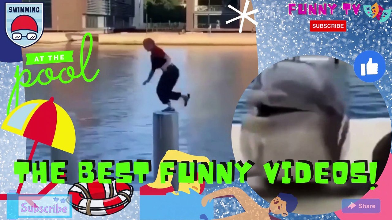 The Funniest Swimming pool Girl - Don't try to hold back Laughter ...