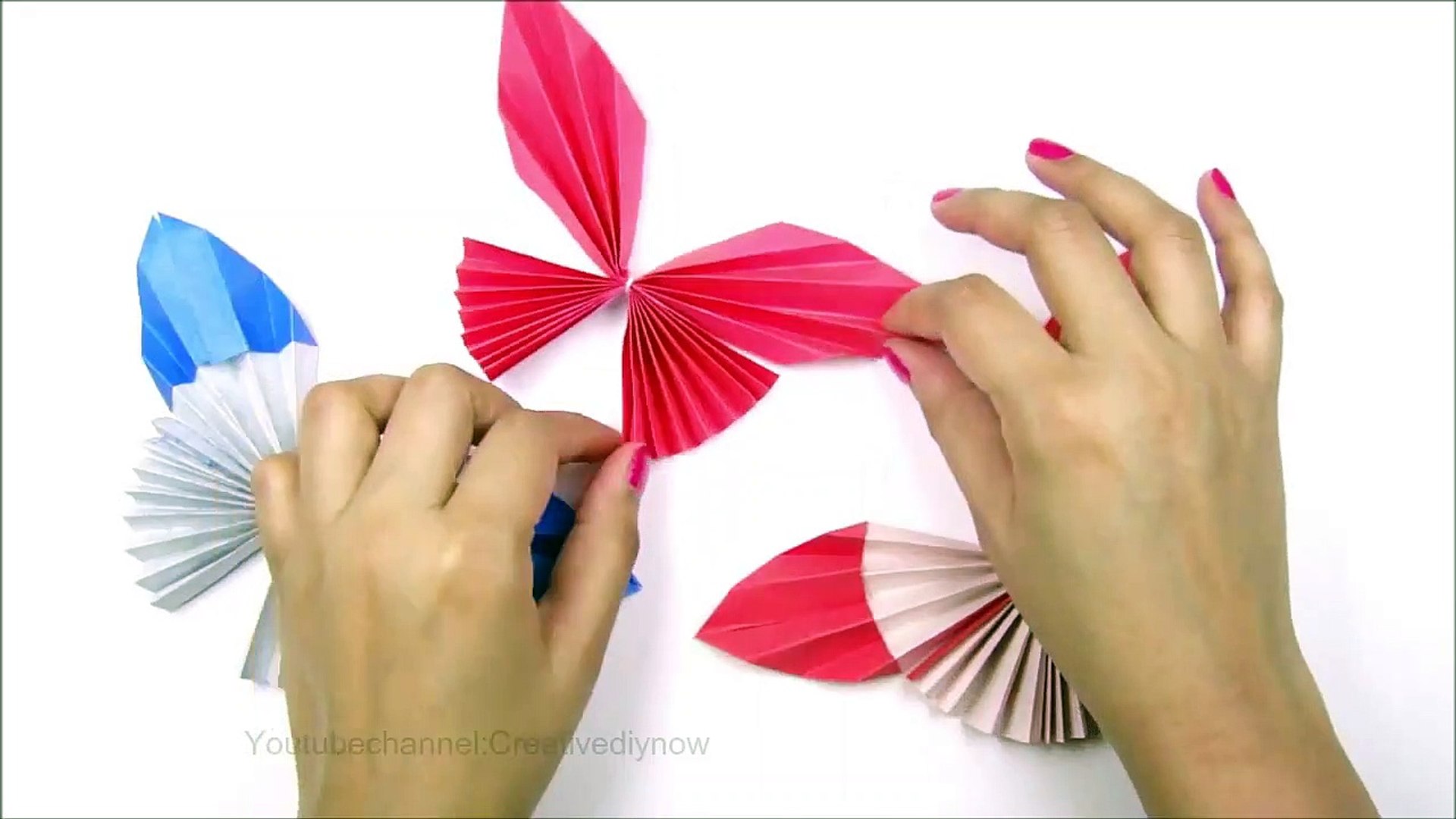 How To Make Origami Butterfly 3d Easy 3D Paper Butterfly Craft For