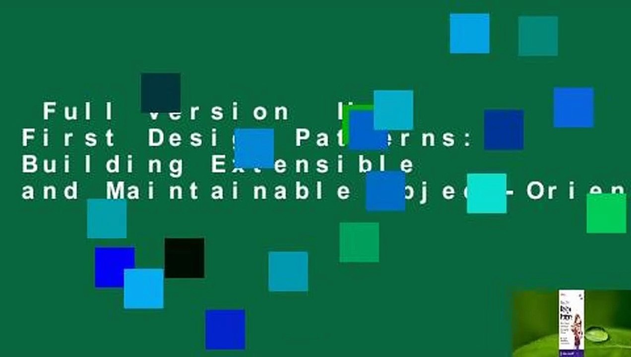 Full version Head First Design Patterns: Building Extensible and ...