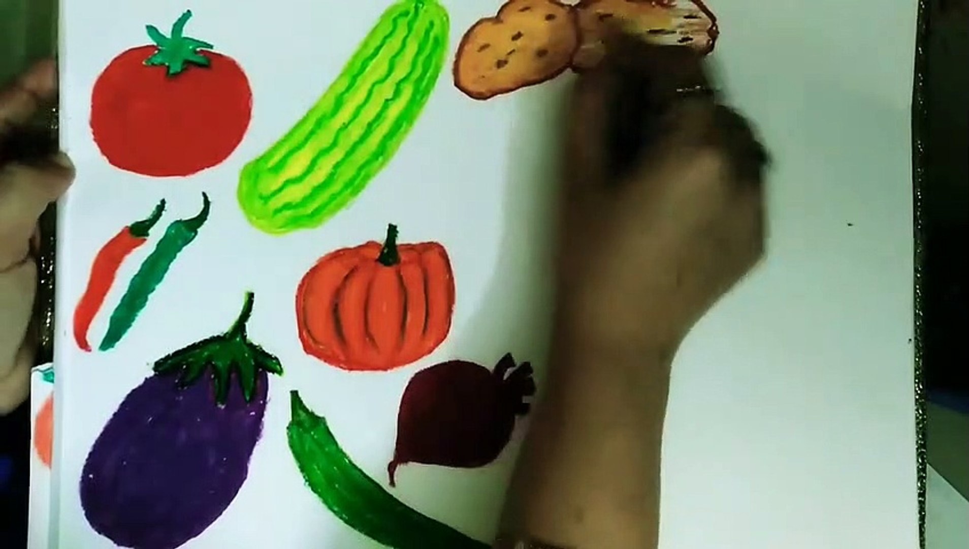 Vegetable Drawing For Kids