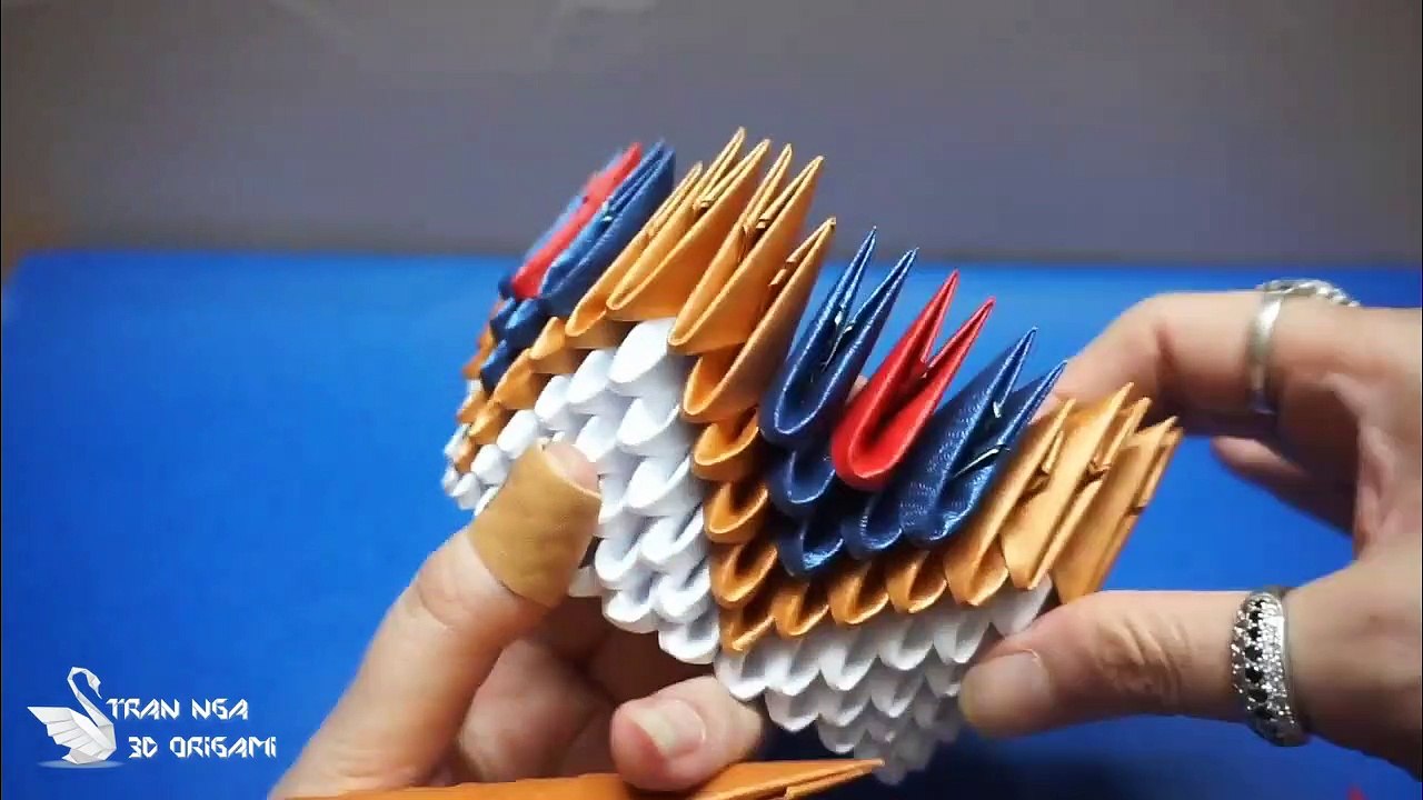 3D Origami Flower Pot V4 Tutorial | Tutorial De Maceta De Origami 3D ...