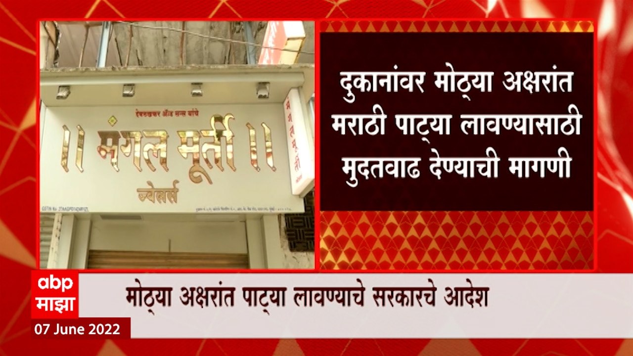 Maharashtra Shop Marathi Board : दुकानांवर मराठी पाट्या लावण्यासाठी ...