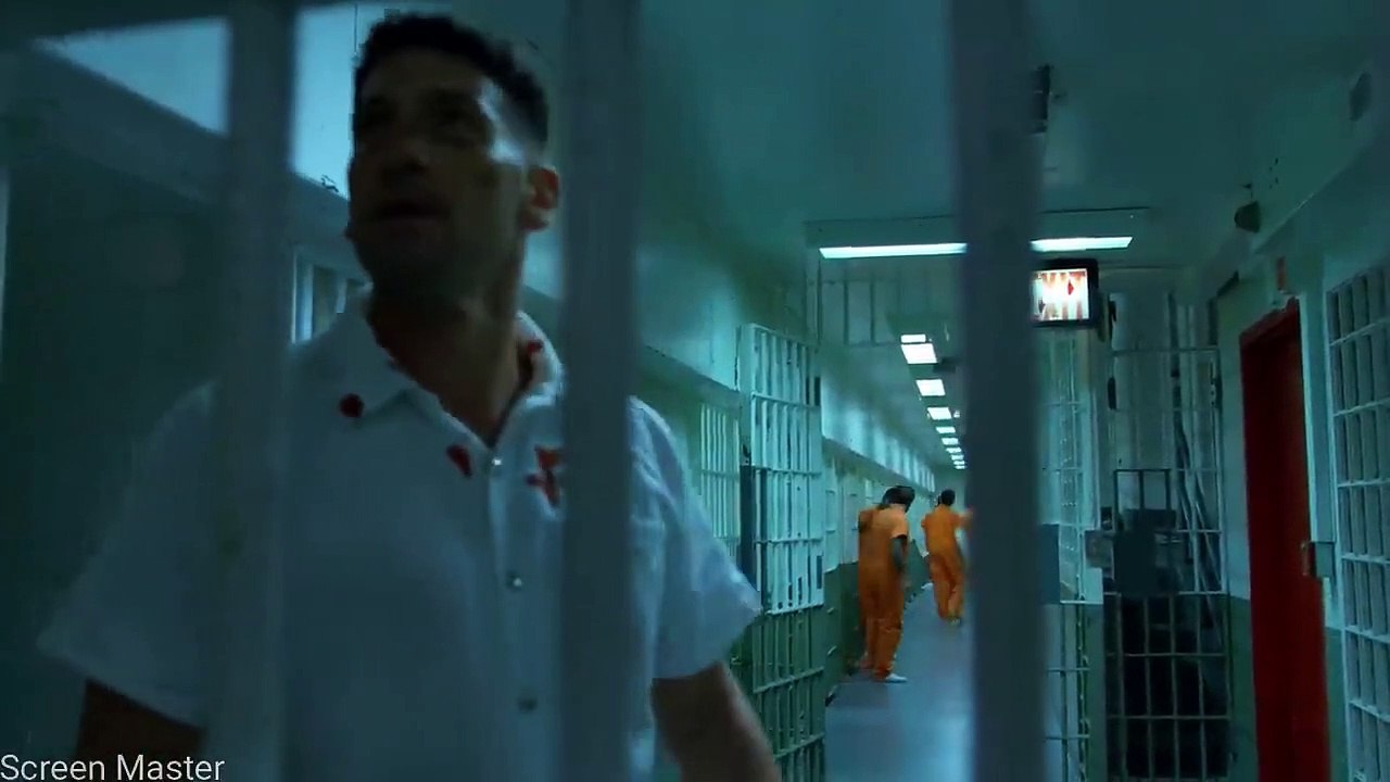 Punisher Prison Fight Scene _ Daredevil (2x9) [HD] - video Dailymotion