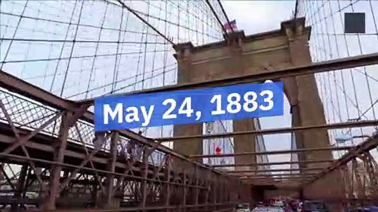 History : The Day The Brooklyn Bridge Opens - video Dailymotion