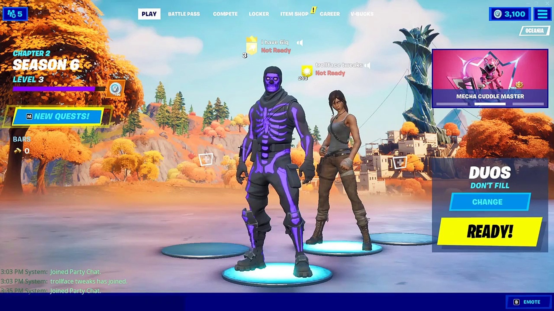Season 3 Fortnite Lobby