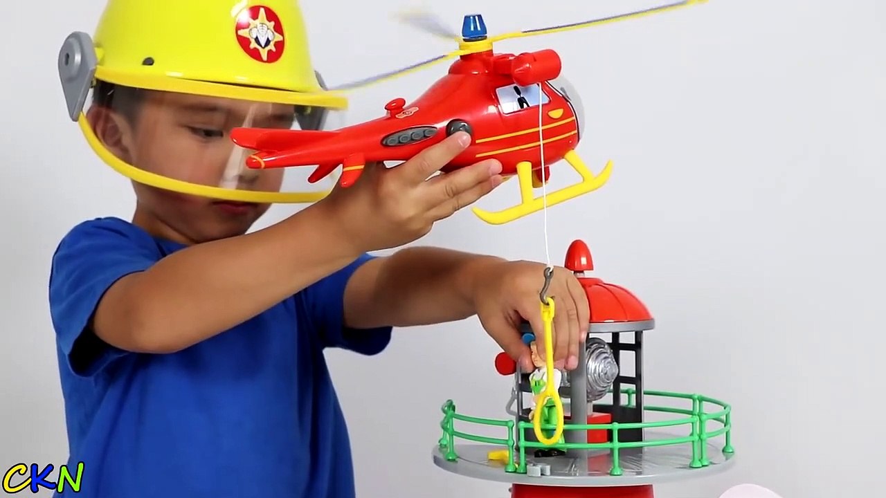 Fireman Sam Lighthouse Playset Toys Unboxing Fun With Wallaby Neptune ...