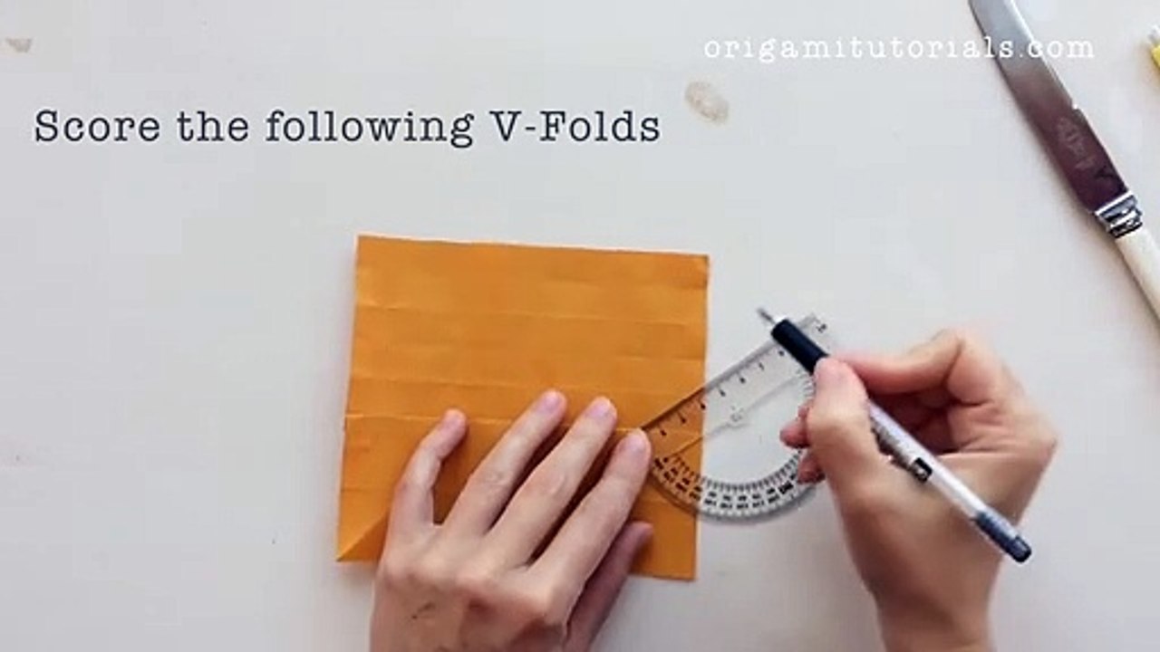 Self Closing Origami Twist Square Box Tutorial - video Dailymotion