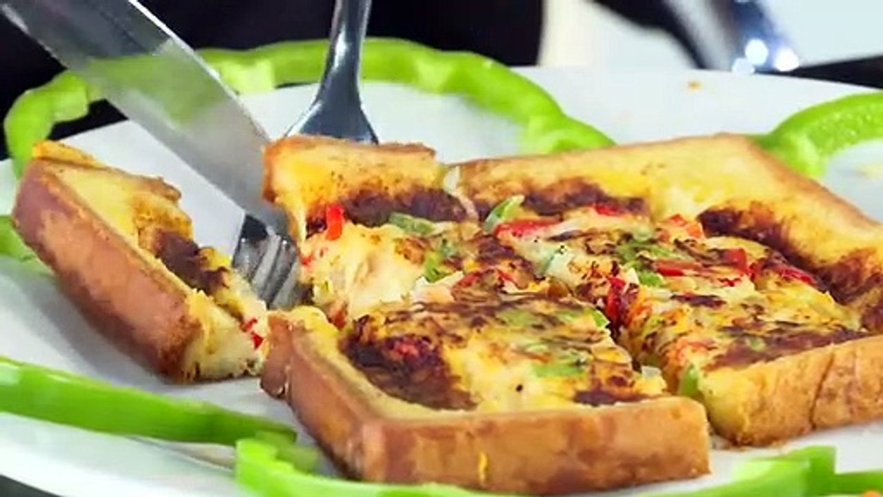 Pong's kitchen - How To Cook VEGETABLES SANDWICHES - Beautiful girl ...