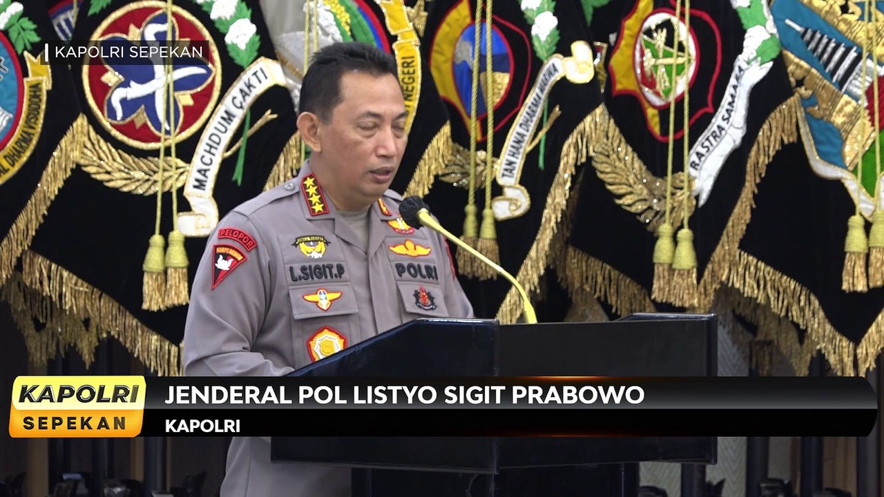 Kapolri Sepekan: Kapolri Buka Rakernis Slog Polri (1/2) - Video Dailymotion