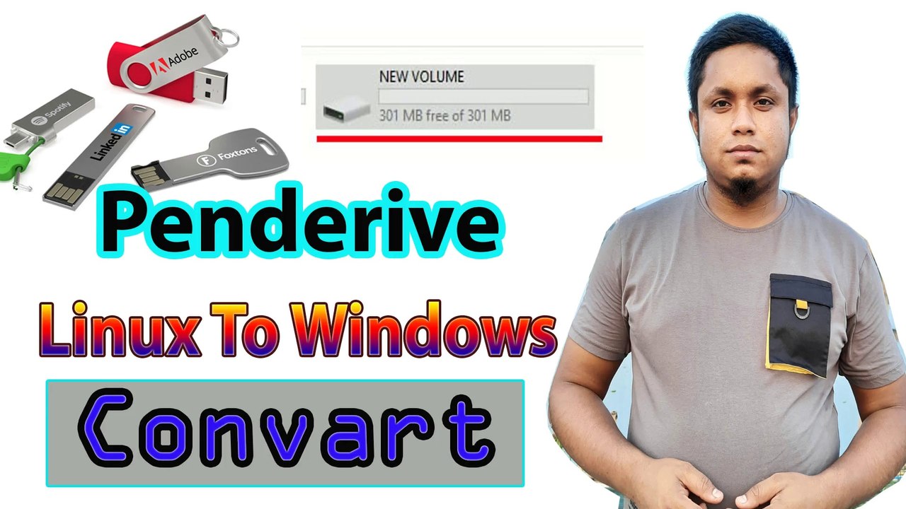 How to format Linux bootable USB drive to normal using windows | Pen ...