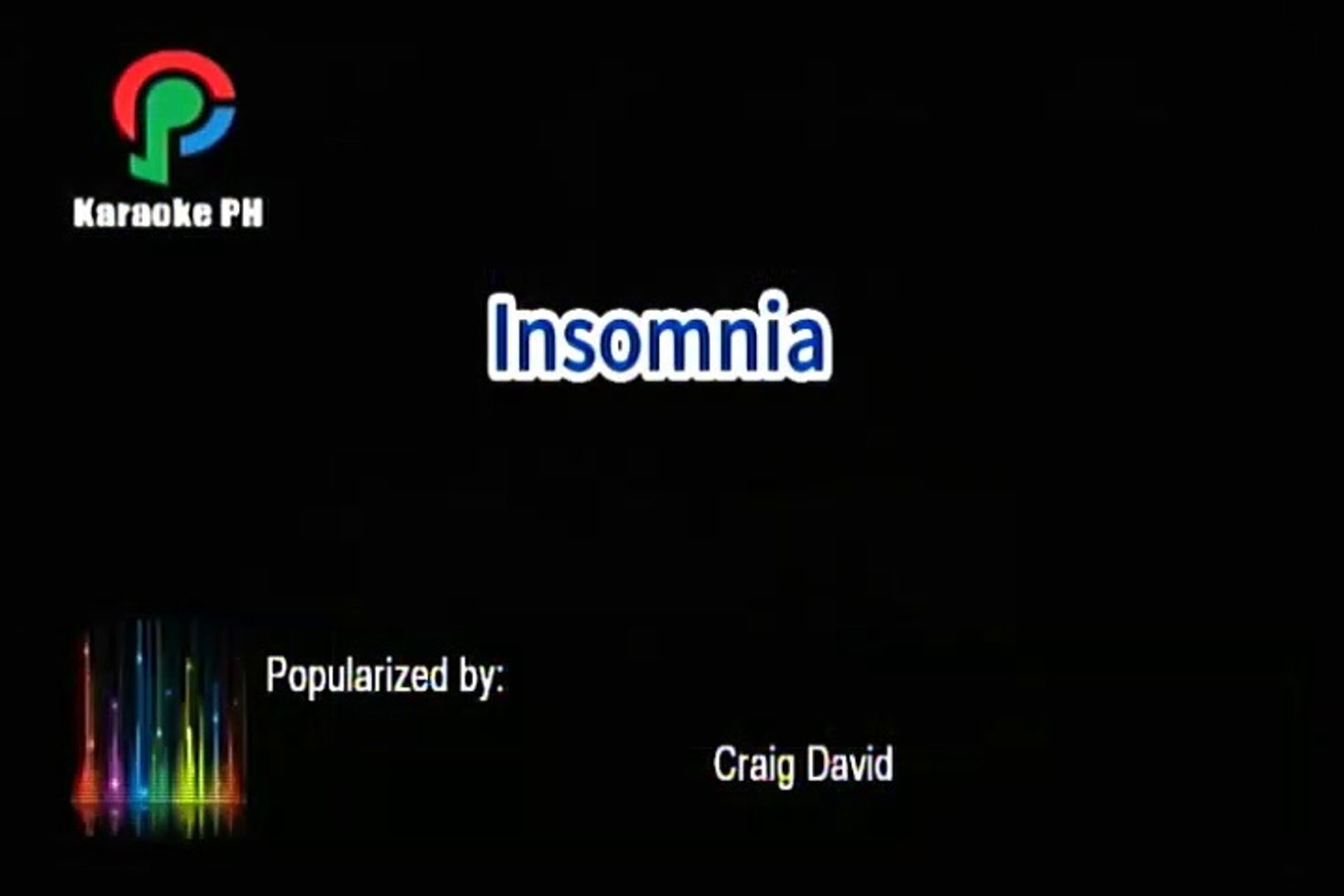 Craig David Insomnia