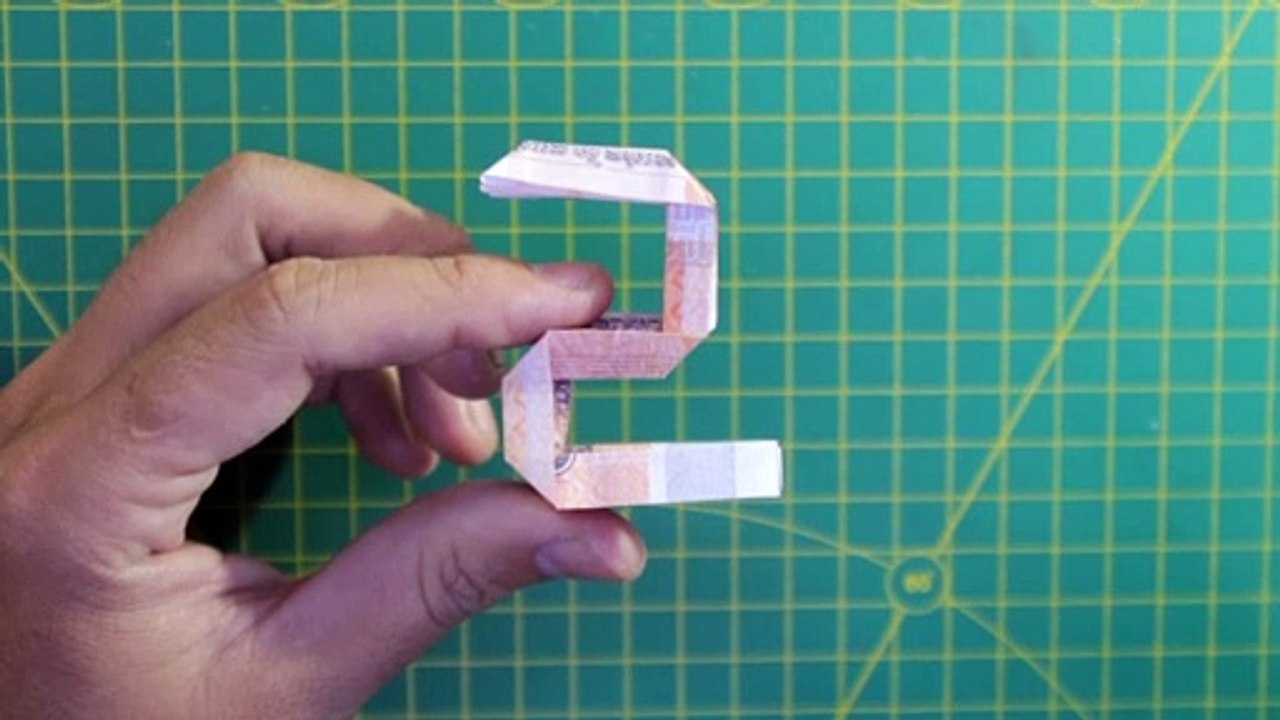 Money origami number 2 3d demo - origami money vietnam - Video Dailymotion