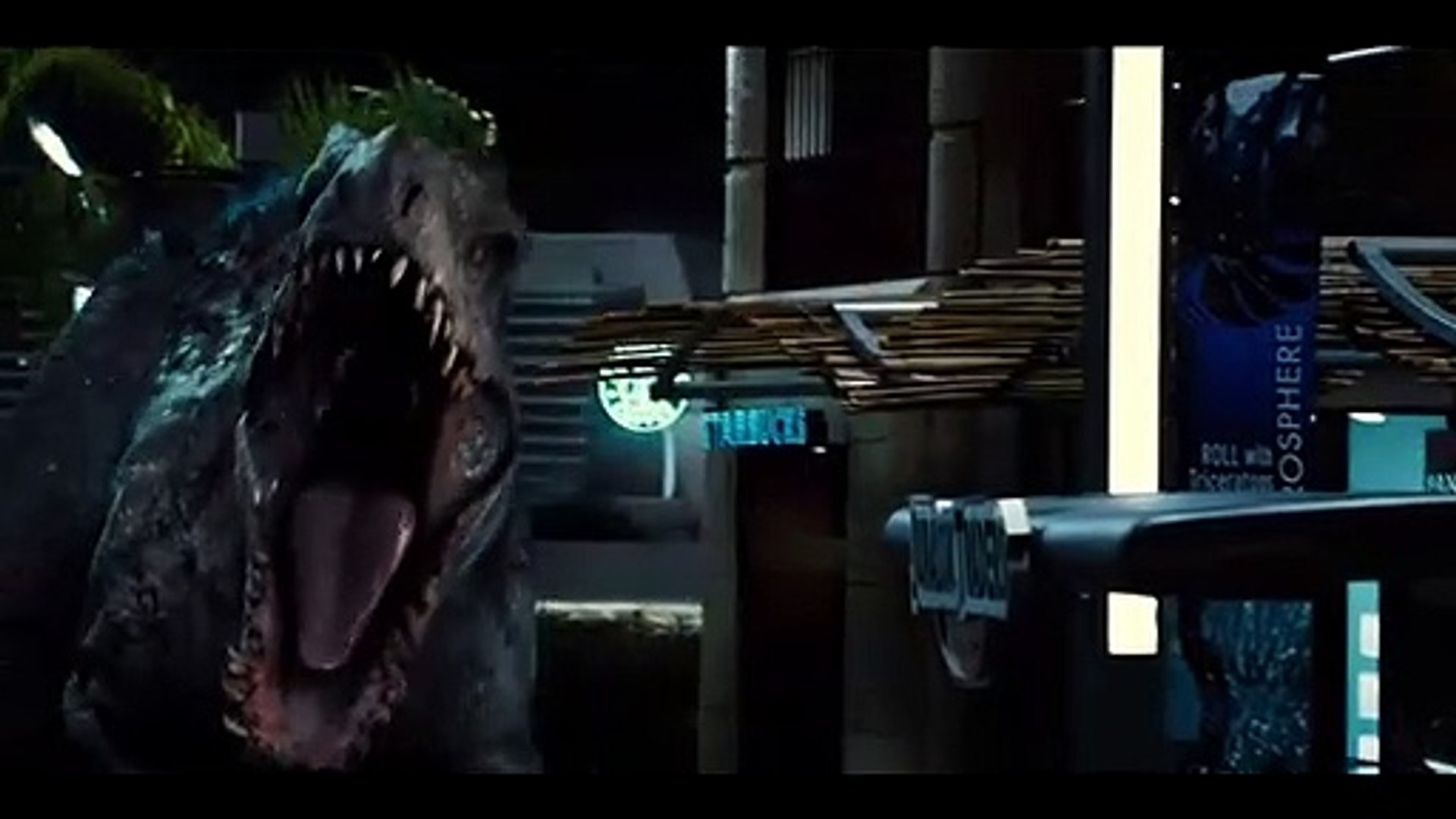 Full Jurassic World T Rex Vs Indominus Rex Scene T. Rex Rescue Scene