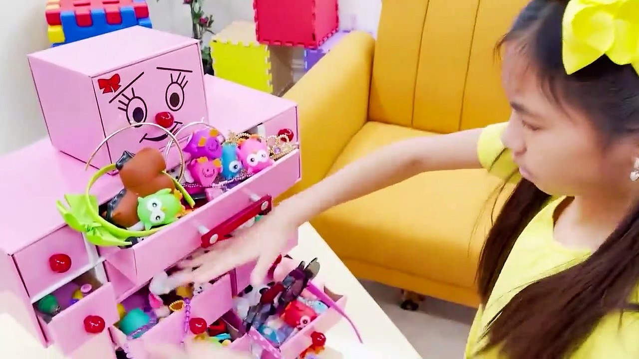 Wendy Pretend Play With Cleaning Up Robot Storage Buddy Toys For Kids ...