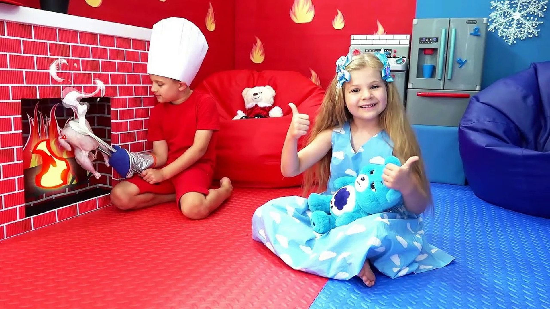 Diana and Roma Play in New Room Collection of videos for children