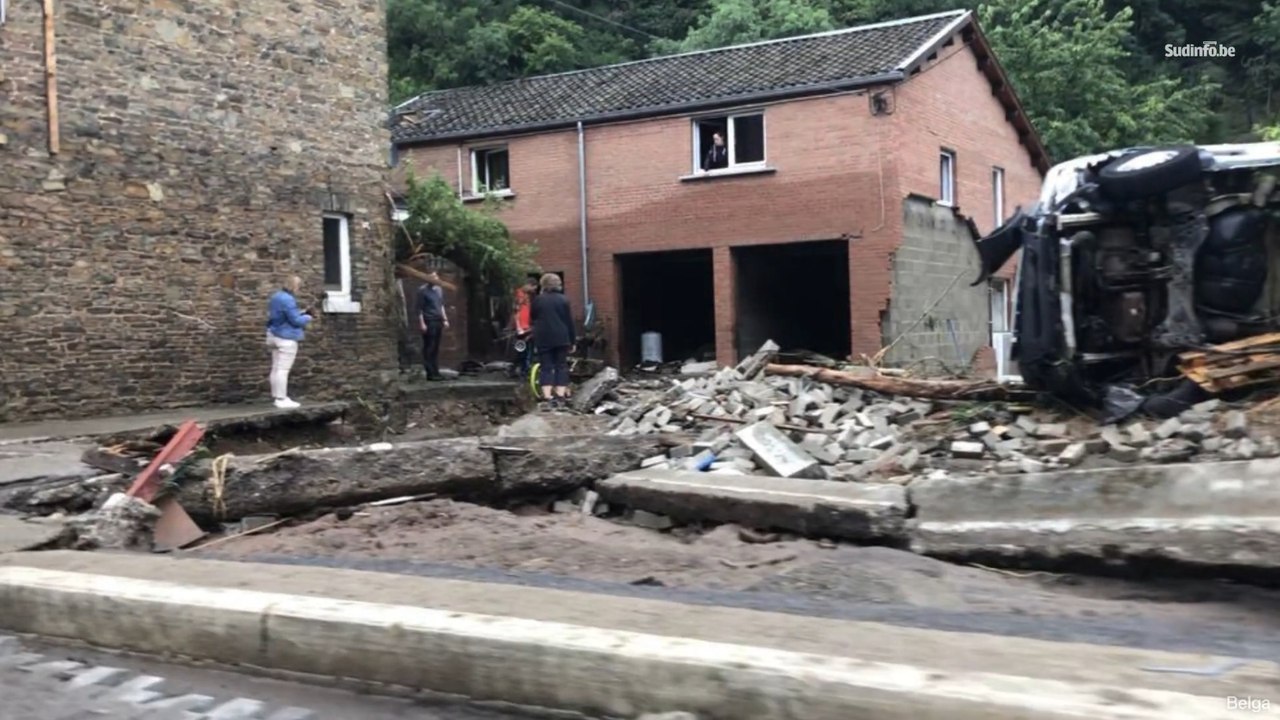 Trooz: les terribles images après les inondations - Vidéo Dailymotion
