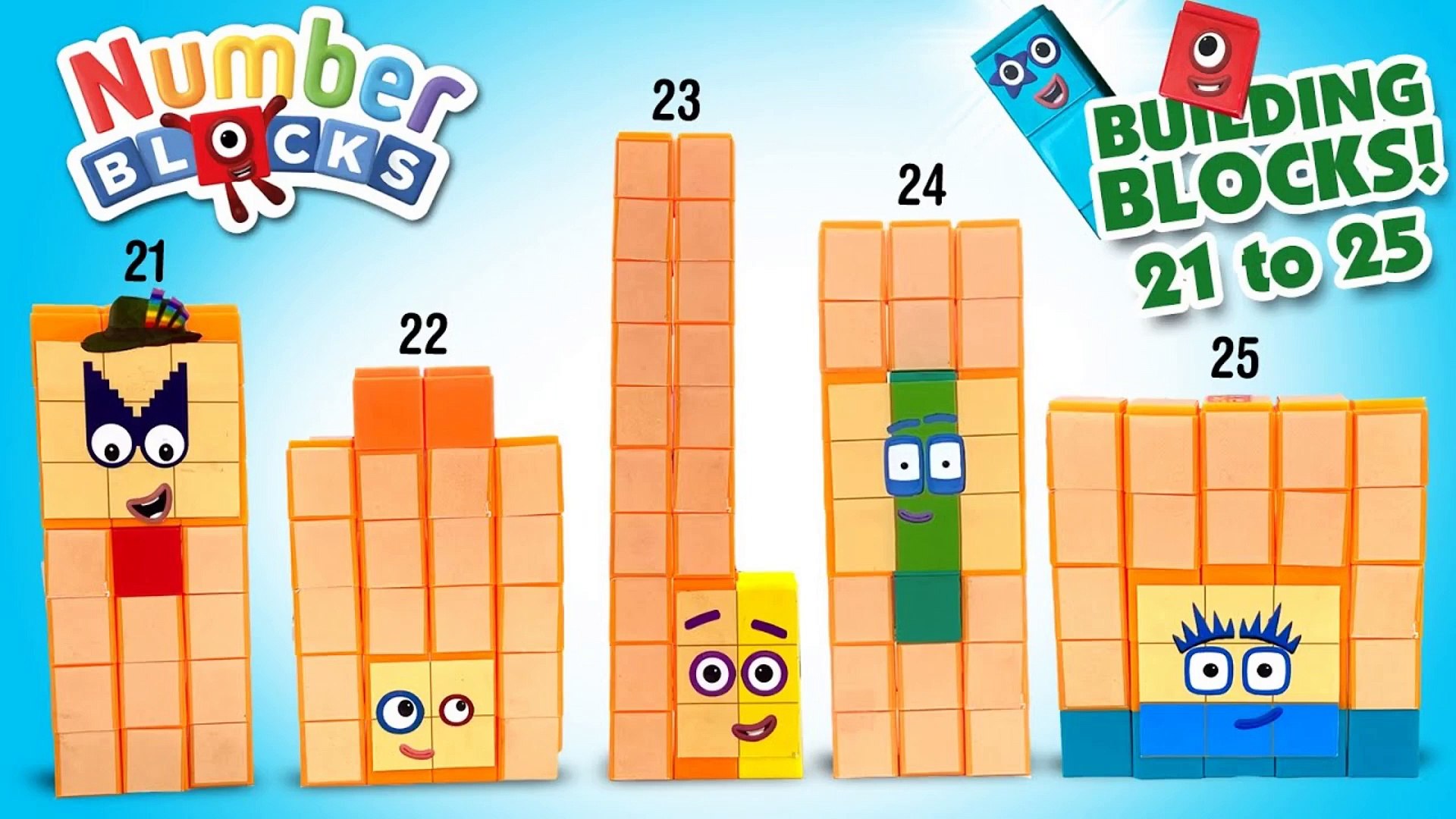 Numberblocks 20-25 and 26-30. Educational learn to count kindergarten ...