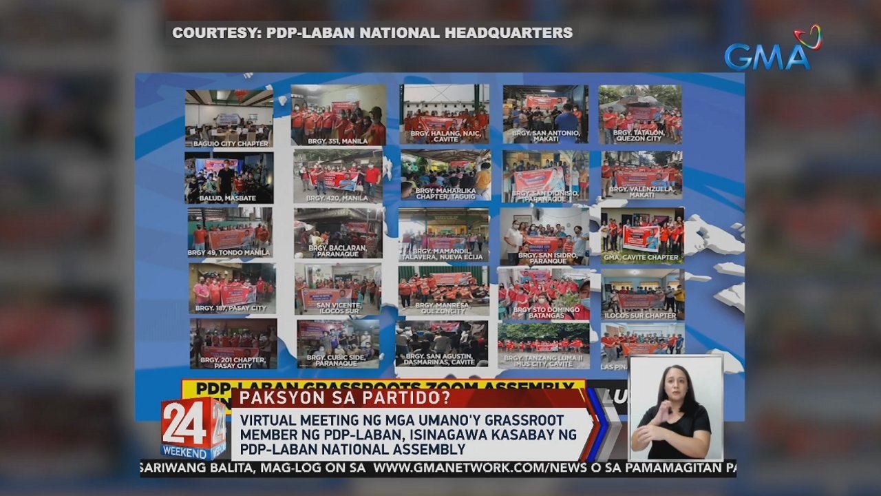Virtual meeting ng mga umano'y grassroot member ng PDP-Laban, isinagawa ...