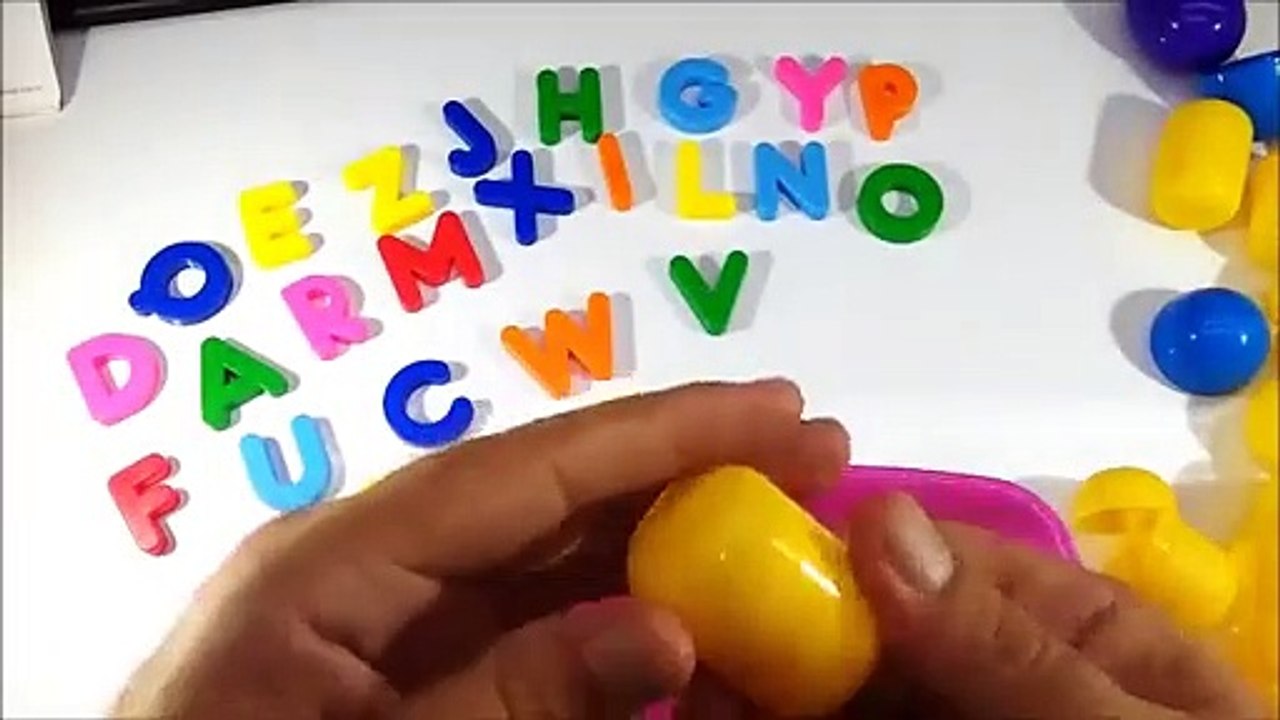 Learn To Alphabet Surprise Eggs-ABC ! - video Dailymotion