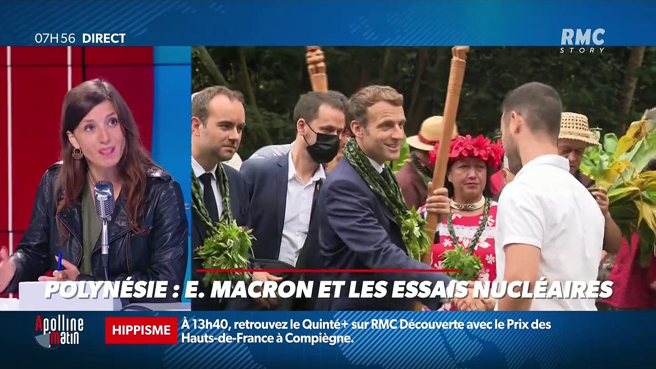 Margaux Bourdin : Emmanuel Macron et les essais nucléaires en Polynésie - 27/07 - Vidéo Dailymotion