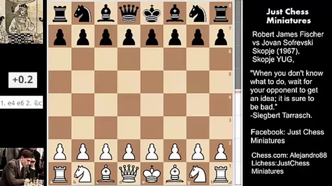 Bobby Fischer's Nd5 destroys the opponent's defense in the Fischer ...