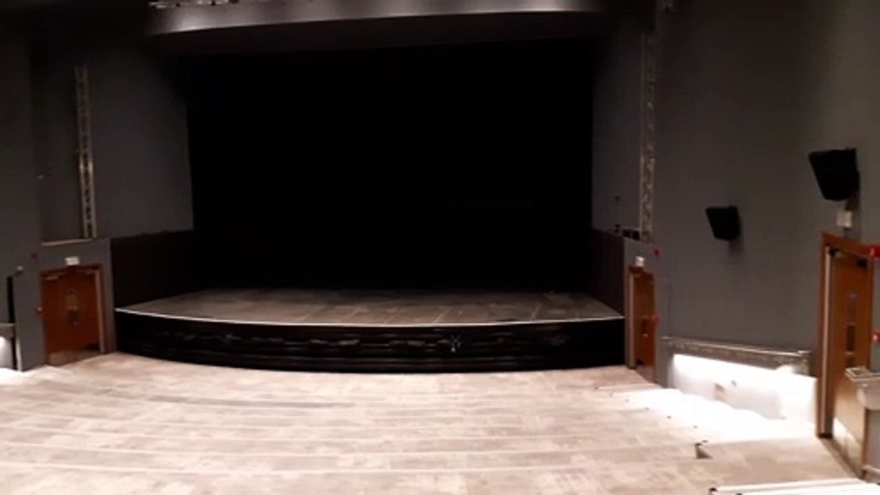 Adam Smith Theatre: First glimpse of new look auditorium - video ...