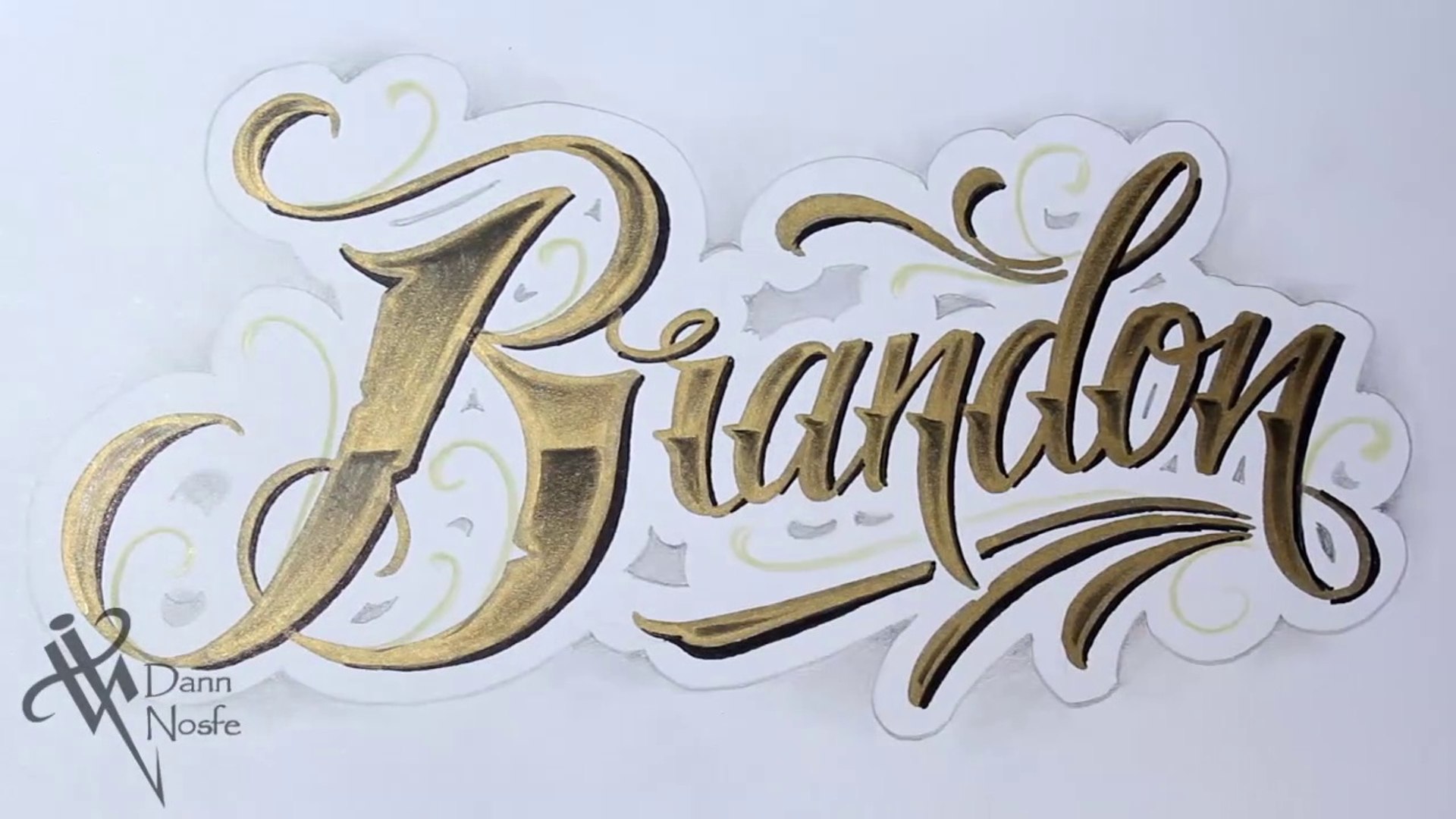 Brandon Name Tattoo