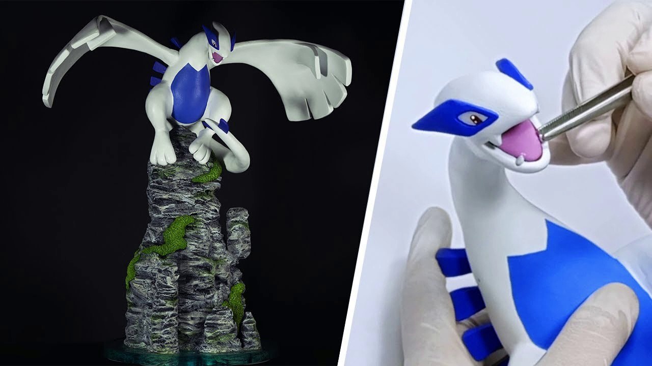 Sculpting LUGIA | The Guardian Of The Sea | POKEMON Clay Art - video ...