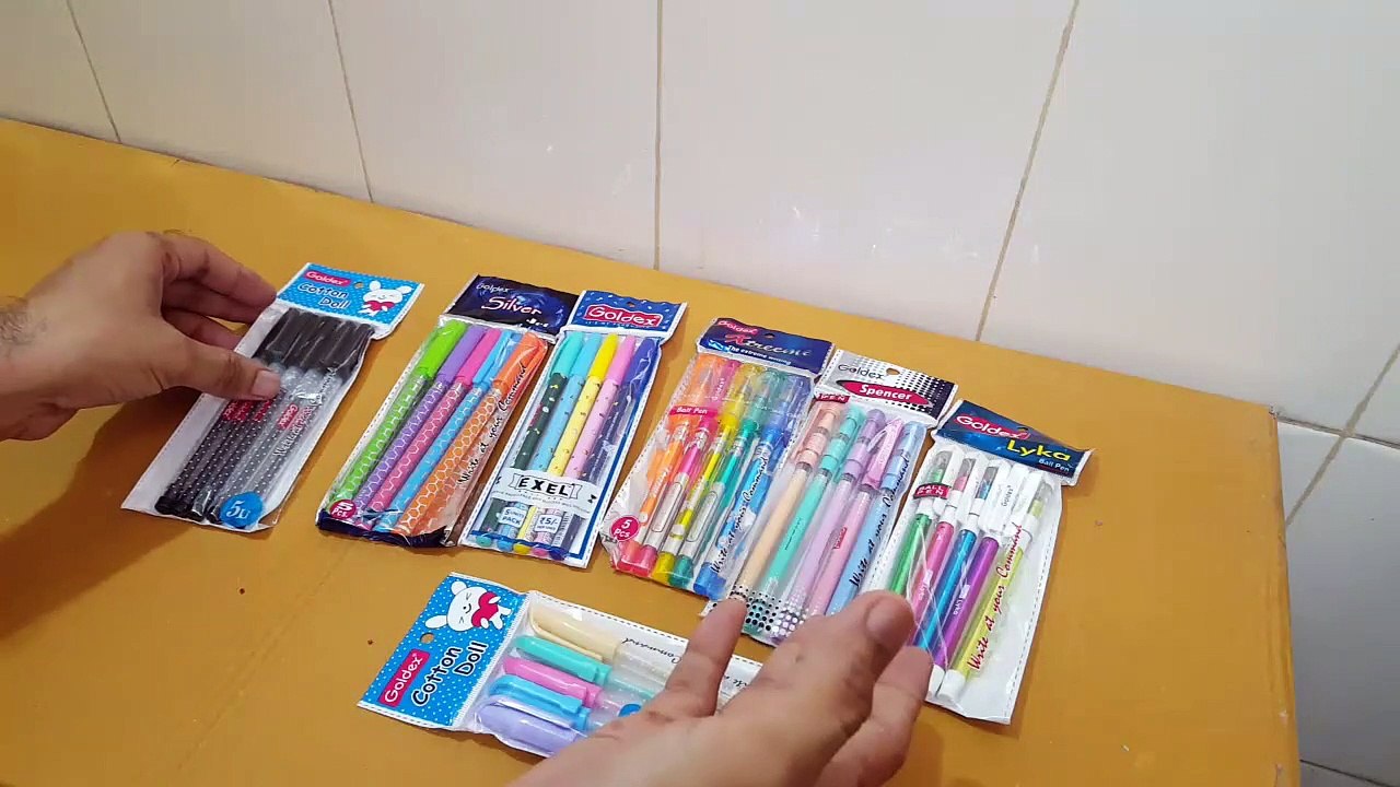 Unboxing and Review of goldex ball pen with 5rs cost for return gift ...