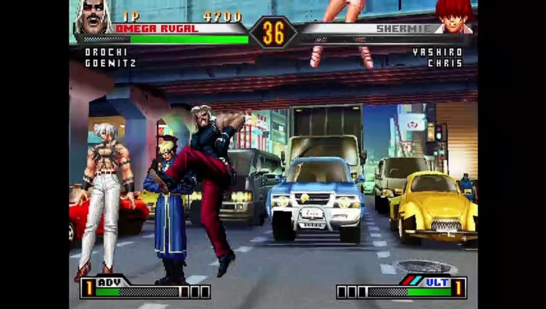 [KOF Mugen] Flames Orochi Iori Vs. Flames Rugal