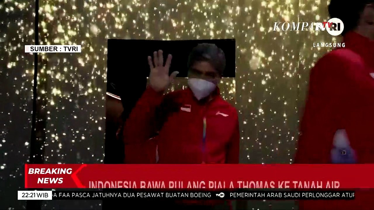 Penantian 19 Tahun, Indonesia Bawa Pulang Piala Thomas Cup ke Tanah Air! - Video Dailymotion