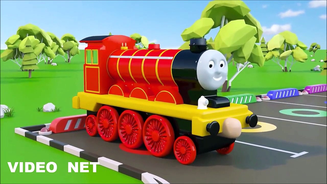 Learning Colors With Funny Trains - Toddler Train Animated Videos ...