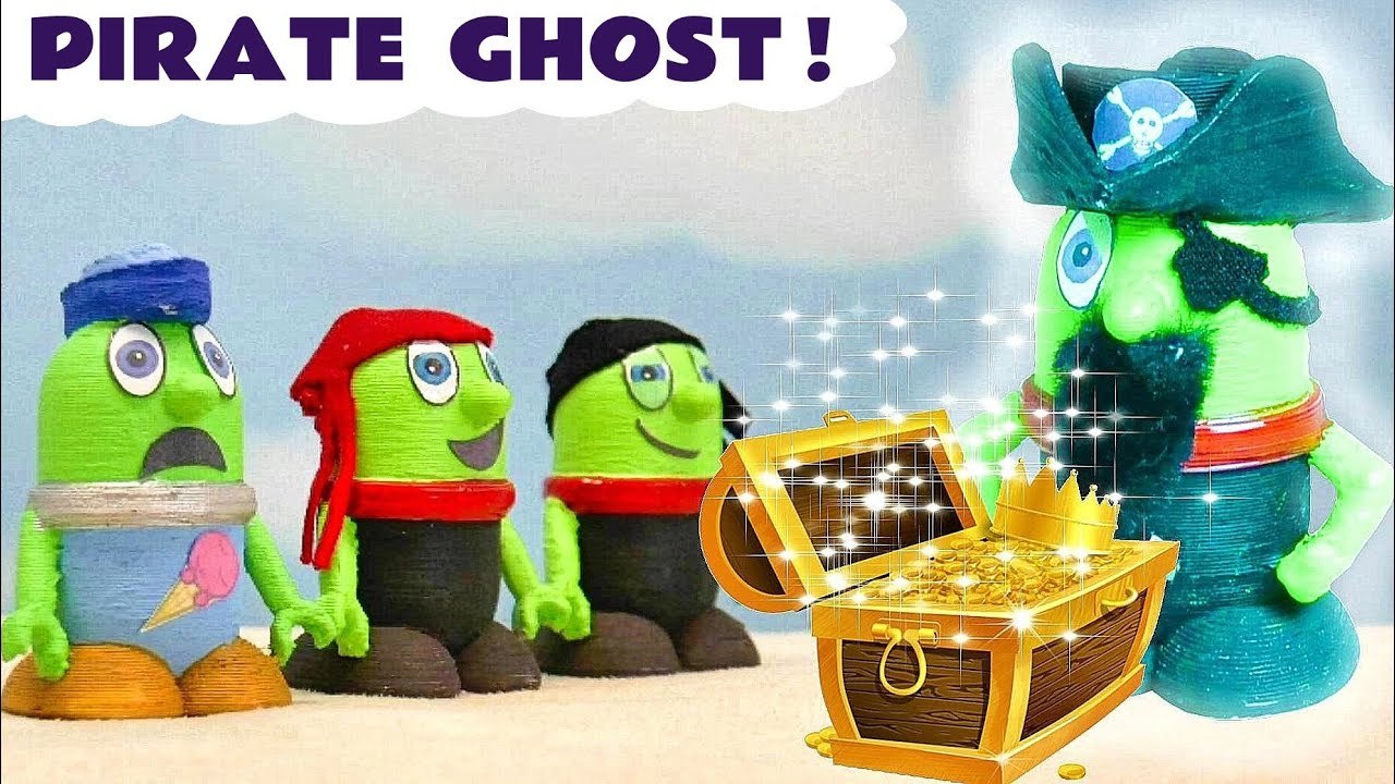 Funny Funlings Ghost Pirate Stop Motion Toy Story with Thomas and ...