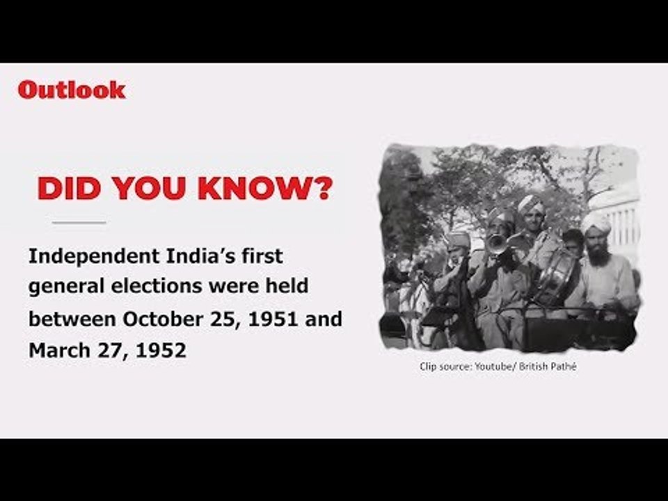 India's First General Election In 1951-52 Was Held Over 68 Phases ...