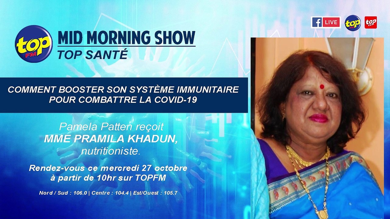 Pamela Patten reçoit Mme Pramila Khadun, nutritionniste - Vidéo Dailymotion