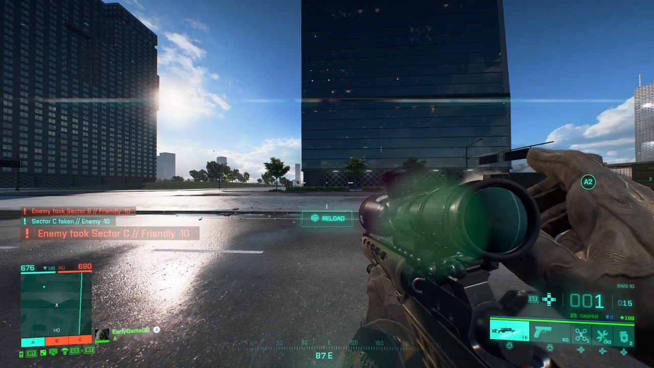 Battlefield 2042 Weapon Recoil Pattern & Reload Animation: Sniper SWS ...